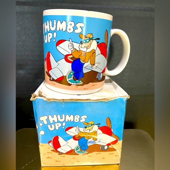 Disney | Dining | Walt Disney Vintage 8s Goofy Thumbs Up Mug Wbox Goofy ...